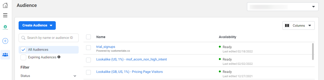 Sync the audience with Facebook • CustomerLabs - No Code Customer Data Platform for Small and ...