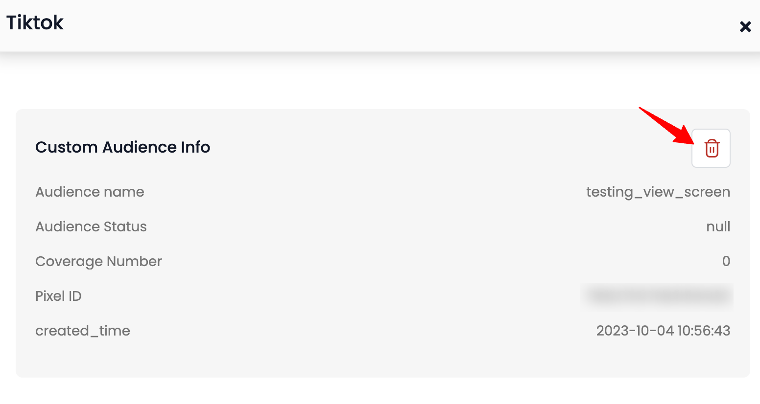 Sync the audience with TikTok • CustomerLabs 1PD Ops