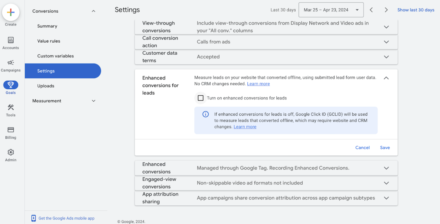 Google Enhanced Conversions for Leads: What, why and how?